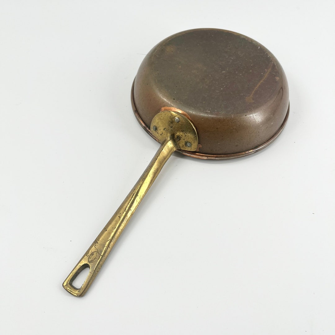 Vintage Solid Copper Pot Copper and Brass Pot Hangable Copper Kitchen ...