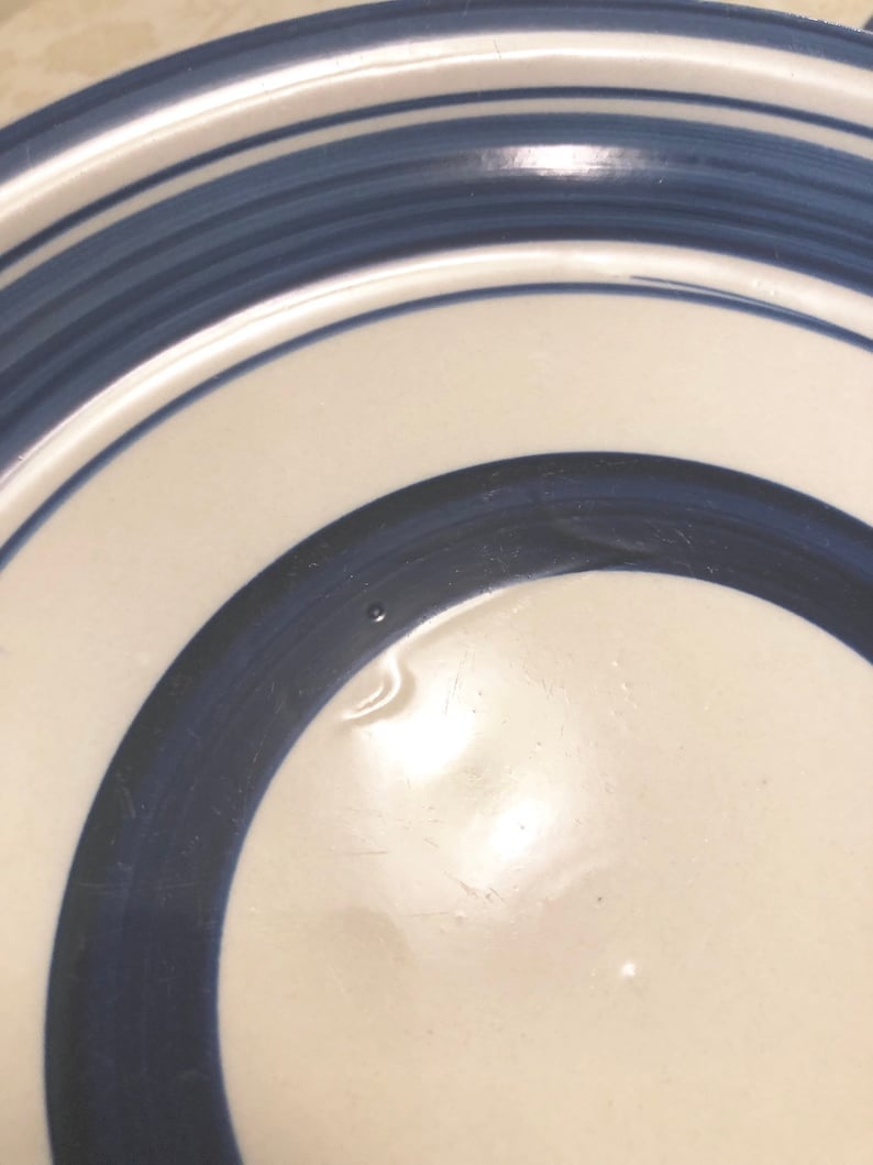 Royal Norfolk Blue Circular Dinner Plates Rough Stoneware - Etsy