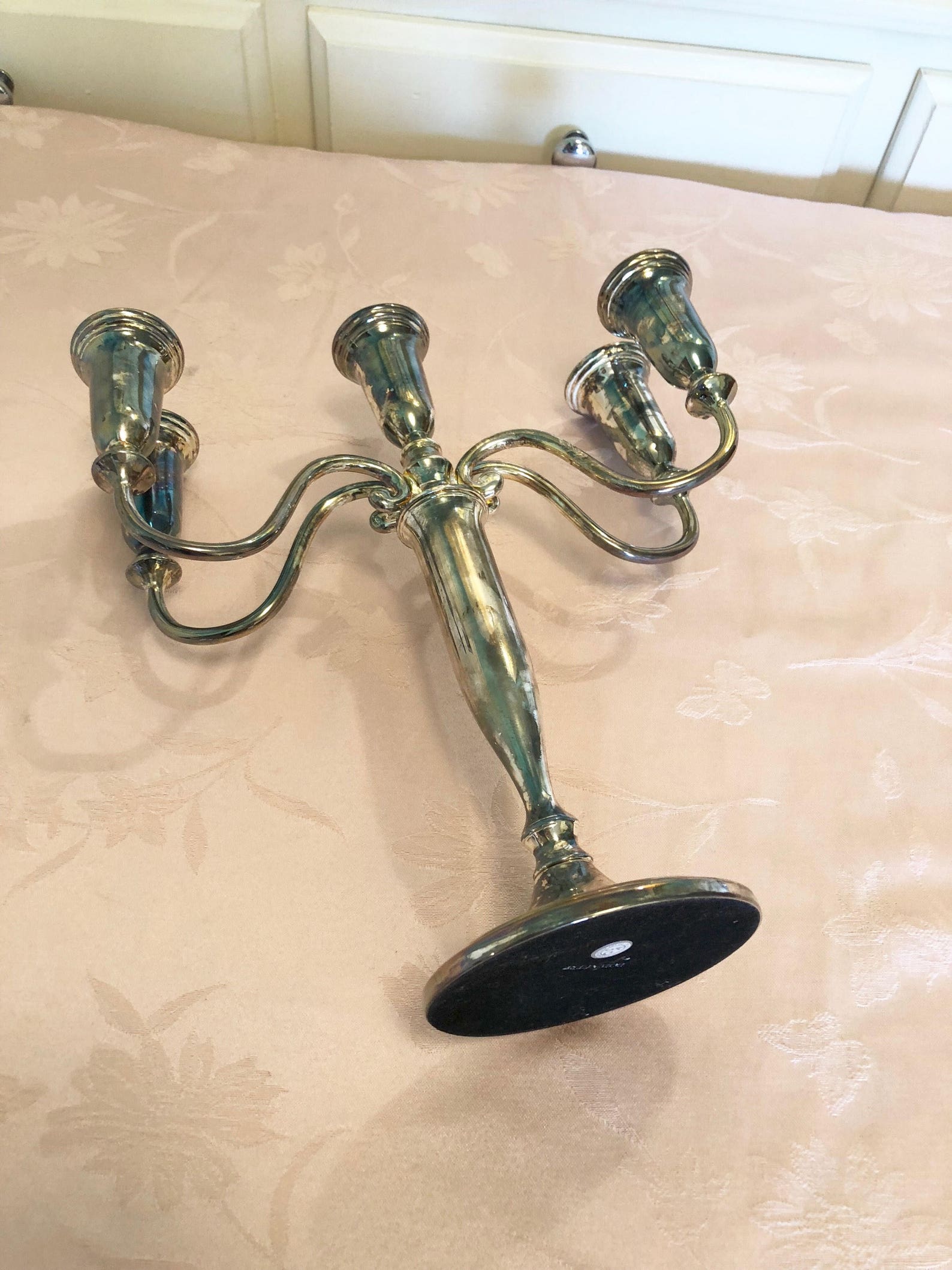 Elegant Godinger Company Silver Candelabra Dinner Center Piece | Etsy