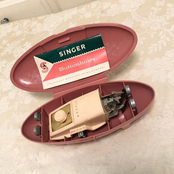 Vintage Singer Sewing Tools Singer Buttonholer With Case and - Etsy