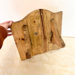 Solid Pine Thick Book Stand Open Stand Family Bible Rustic Pine Book ...