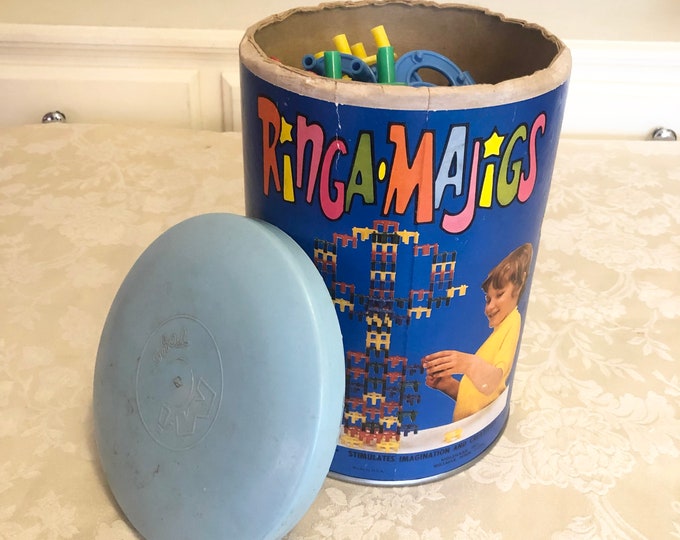 Ringa Majigs 70s Original Building Game Kids Building Set Rings That ...