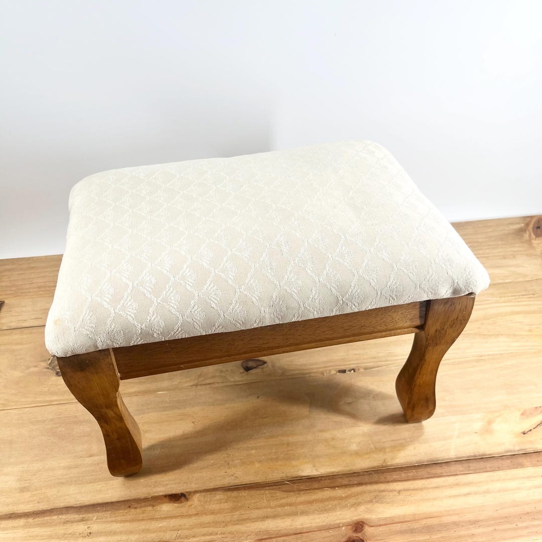 Antique Oak Step Stool Primitive Solid Wood Foot Stool Kitchen Solid ...