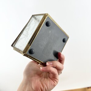 Glass Trinket Box With Unique Glass Sides to Hold Small Jewelry and ...