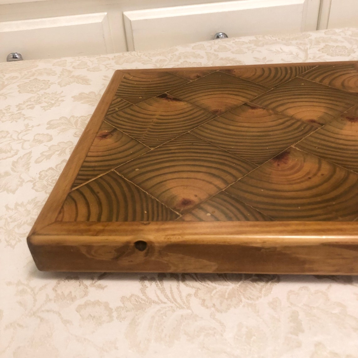 Solid Wood Block Cutting Board Slab. Beautiful Cutting Slab - Etsy