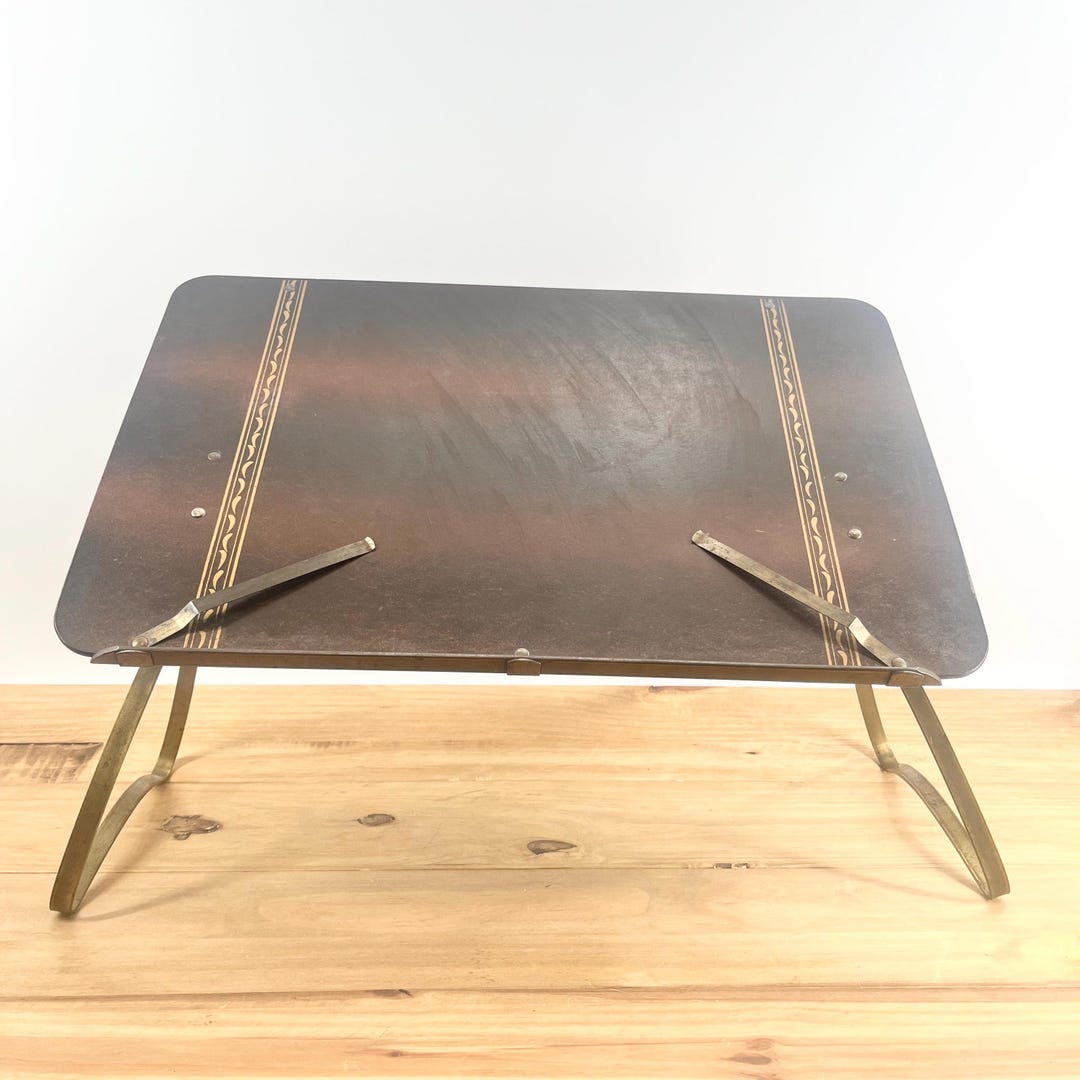 Vintage Art Desk Lap Desk Self Standing Art Stand Writers Desk Angled ...