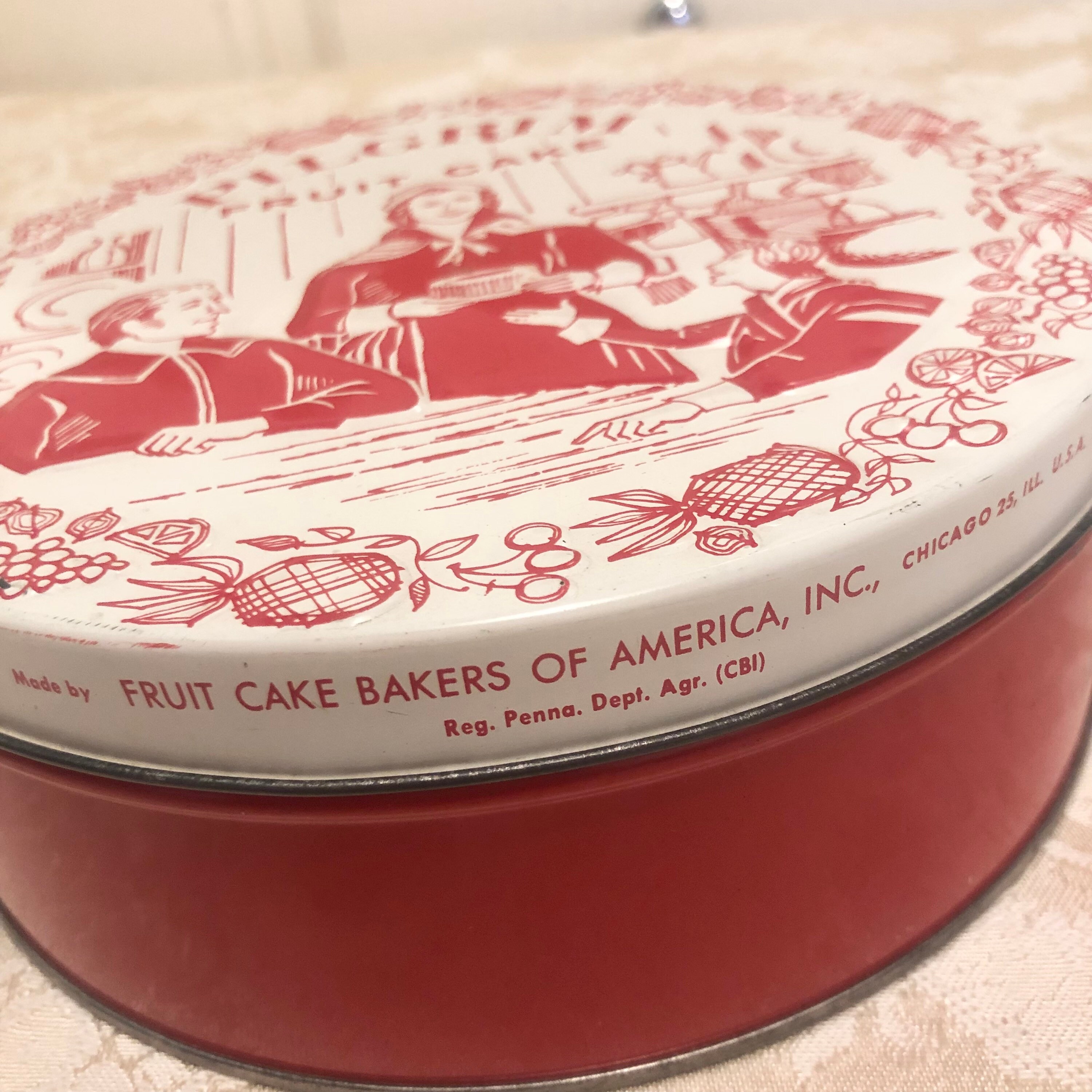 Rare Pilgrim Fruit Cake Tin Cake Reusable Homemade Bunte Cake | Etsy