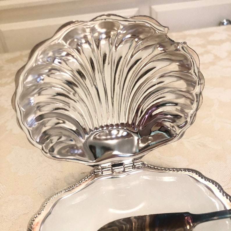 Rare Shell Queen Anne Silver Shell Glass Insert And Silver | Etsy