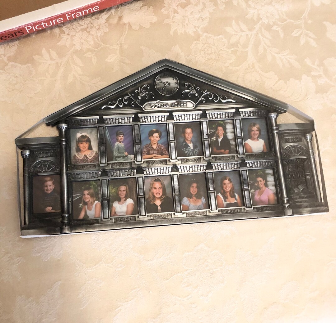Metal School House School Photo Frame Standing Frame Kindergarten 12th ...