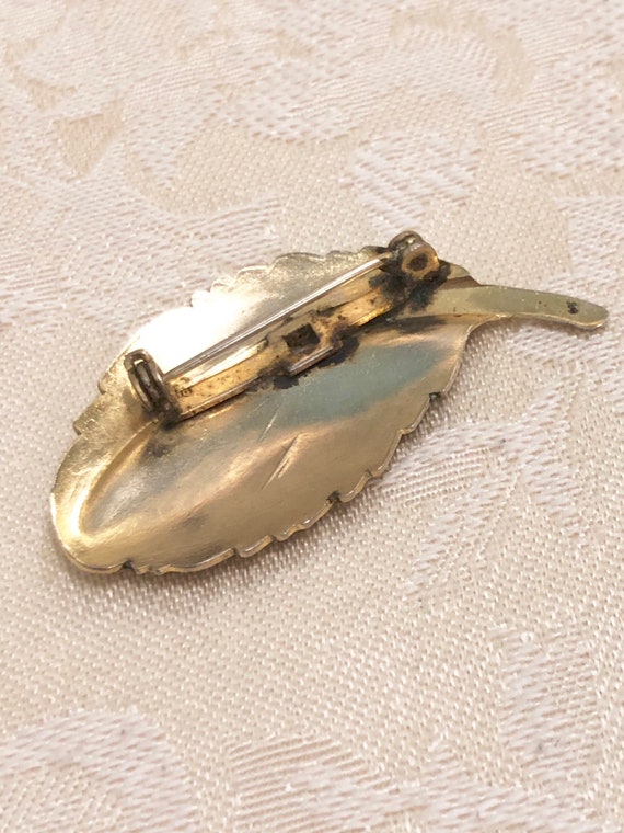 Elegant Leaf Brooch Woodland Leaf Nature Inspired Des… - Gem