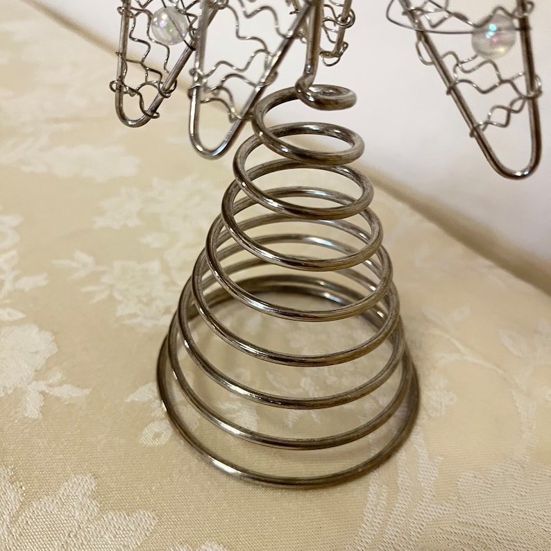 Colorful Beaded Wire Tree Topper Star Bright Wire Inlay Bold - Etsy