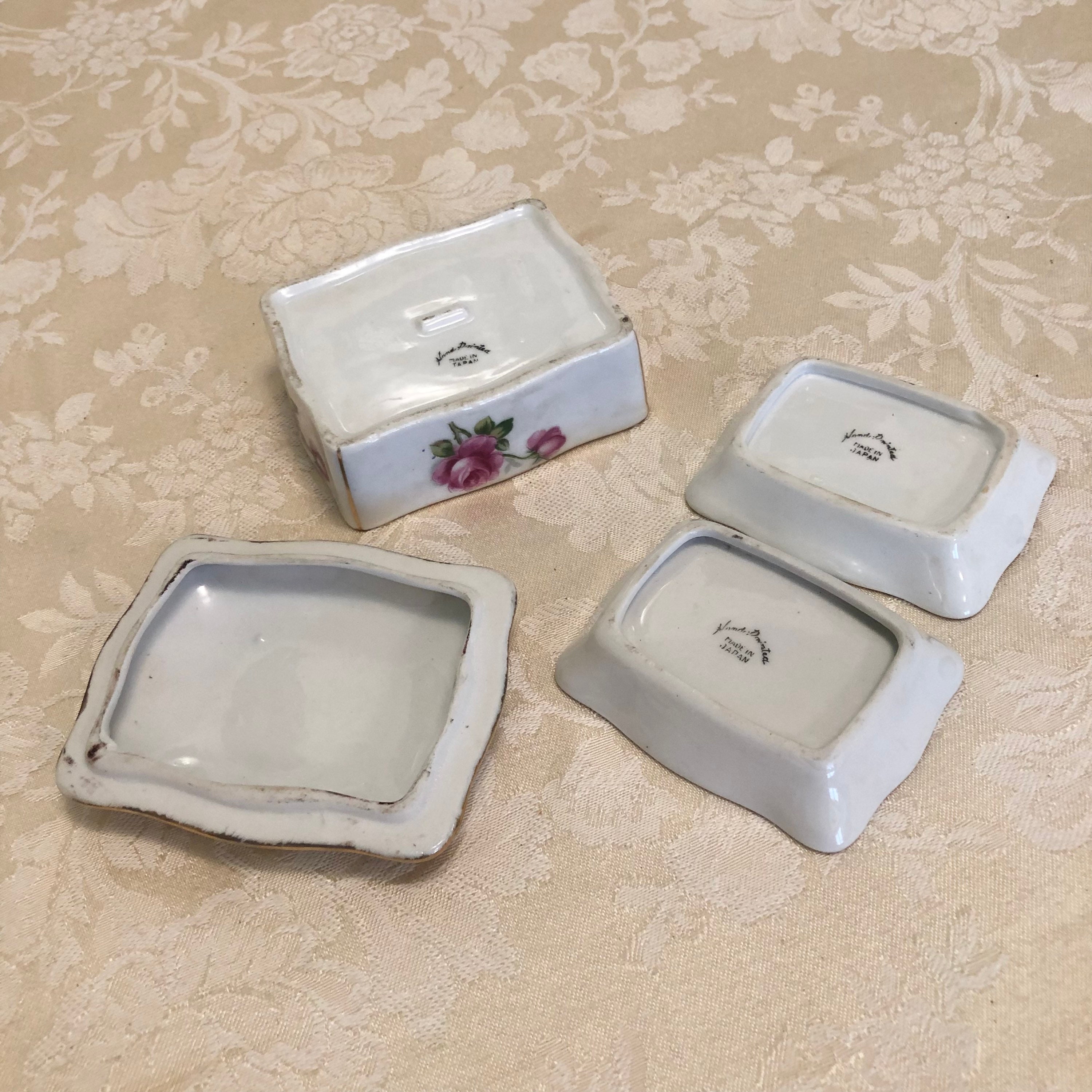 Vintage Porcelain Rose Design Chopstick Case With Two - Etsy UK