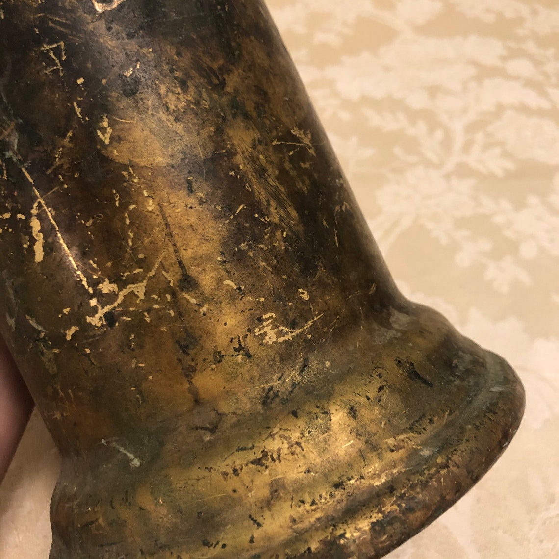 Antique Brass Hand Torch Aged Metal With Original Top Fittings One ...