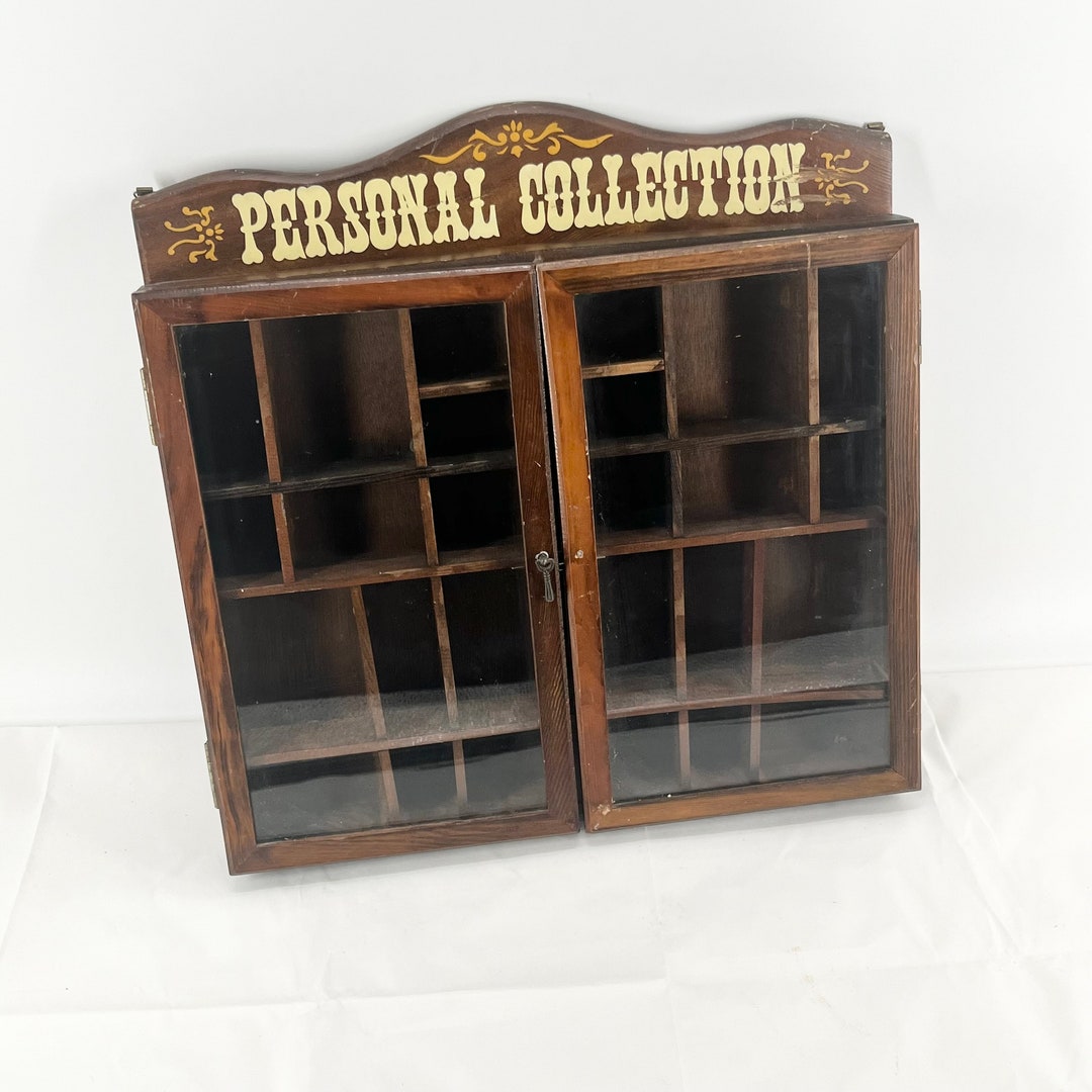 My Collection Wooden Shadow Box Display Organization Space 26 Spaces ...