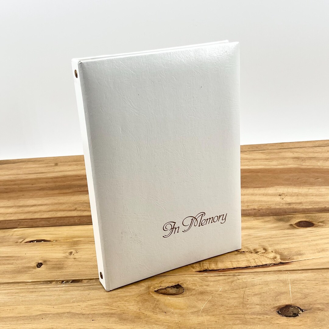 In Memory Funeral Memory Book Family Album Memory Vinyl Book There in ...