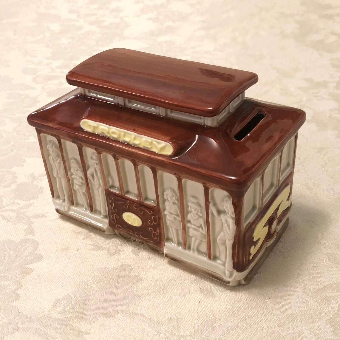 80s Otagiri Japan Bank Piggy Bank English Theme Trolley Display Kids ...
