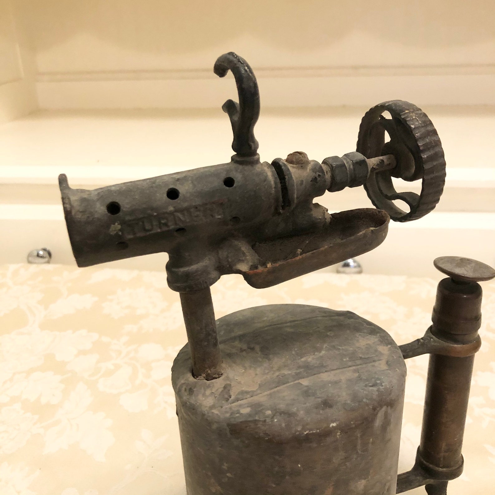 Antique Hand Torch Aged Metal With Original Top Fittings One | Etsy