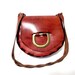 Hand Tooled Leather Shoulder Bag, Vintage Brown Purse, Braided Strap - Etsy