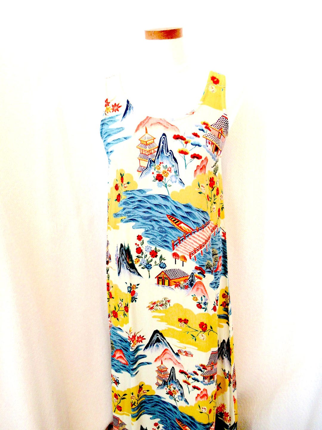 Vintage Citron Dress Size S, Japanese Design Dress, Beach Dress, Citron ...