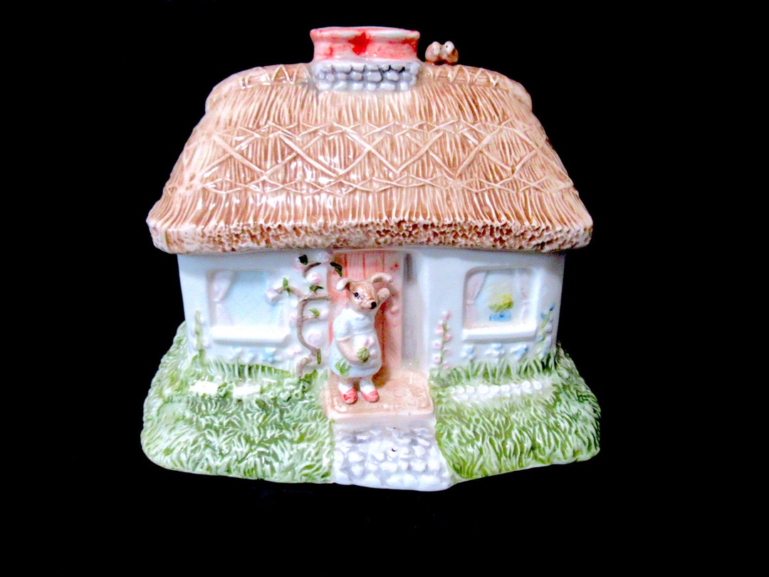 Country Cottage Money Box, Bunny Rabbit Money Box, Nursery Money Box ...