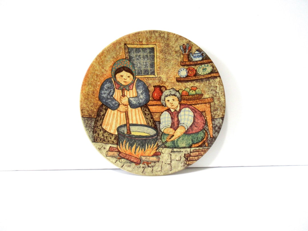 Vintage Lazzaro Italian Wall Plate, Farm Kitchen Plate, Country Kitchen ...