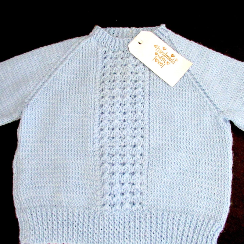 Blue Baby Sweater - Etsy