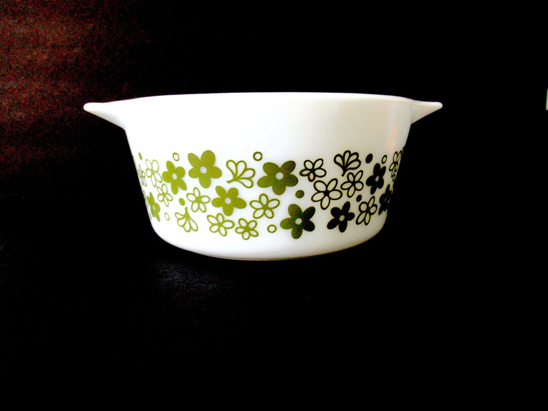 Pyrex Spring Blossom Dish, 1 1/2 Qt Pyrex Dish, Made in USA, Serving ...