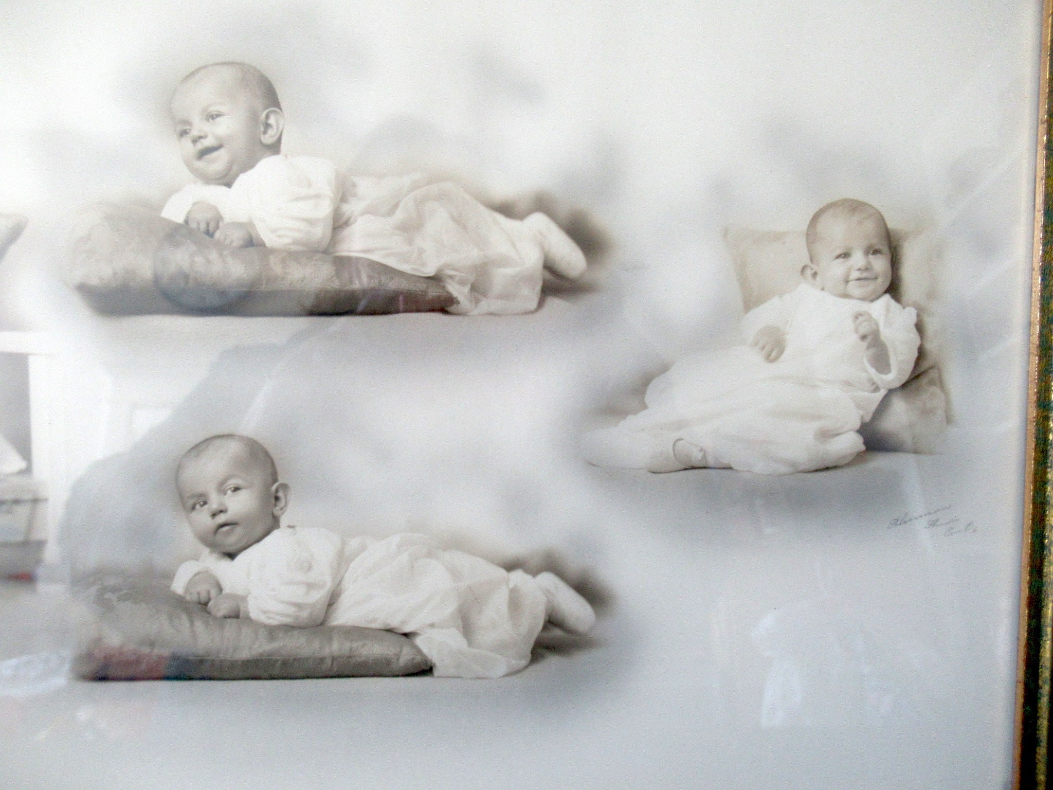 Vintage 1920s Baby Photo in Gold Frame, Nursery Decor - Etsy