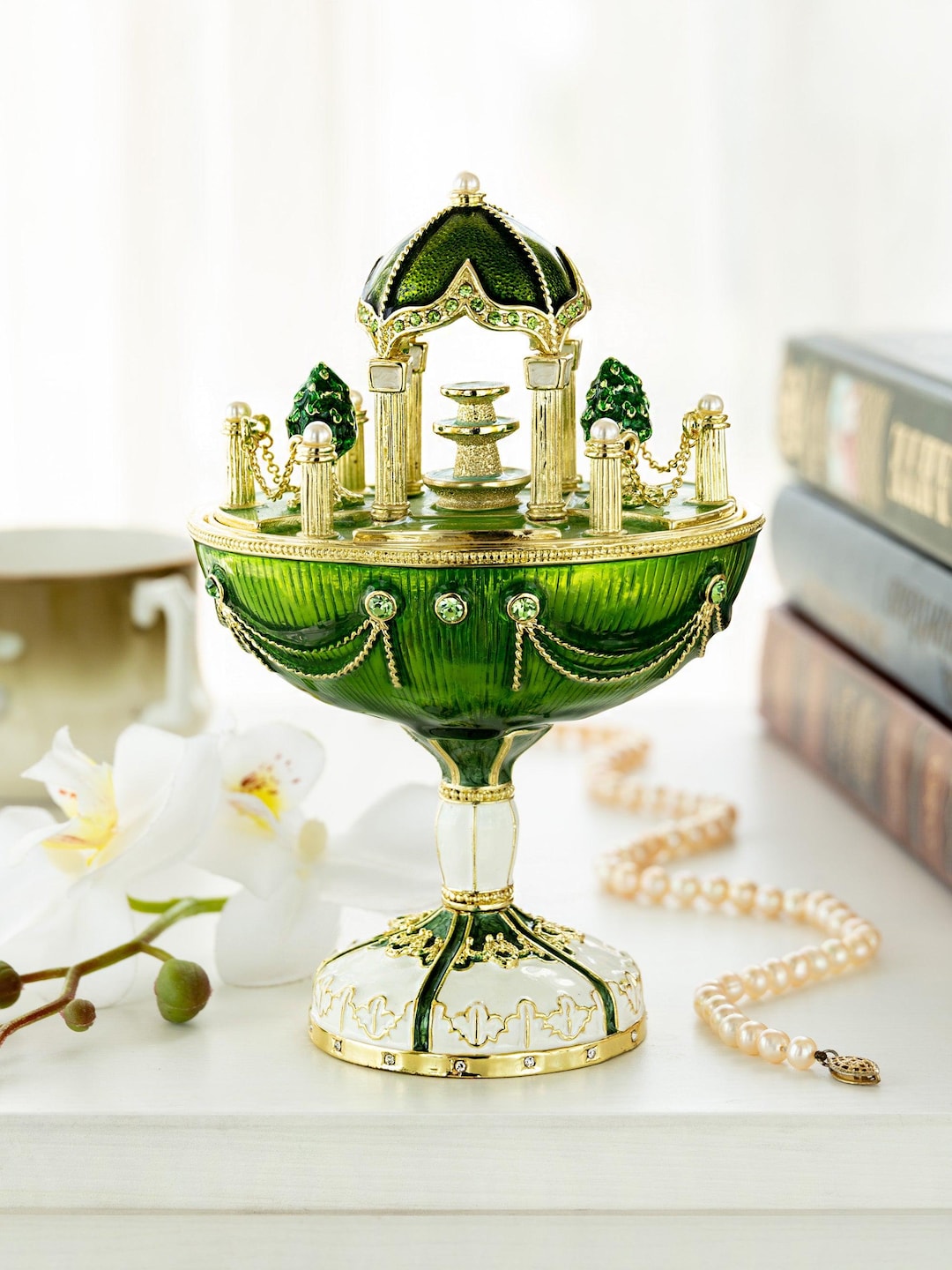 Garden Pavilion Design Cupola Fountain Green Egg Limited Edition of 250 ...