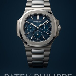 Patek Philippe Nautilus Style Poster | Minimalist Watch Wall Art - Etsy