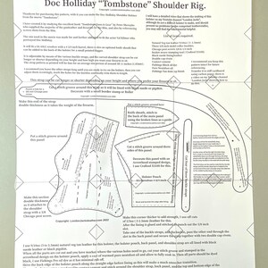 Digital PDF Pattern for Making the Doc Holliday Shoulder Holster ...