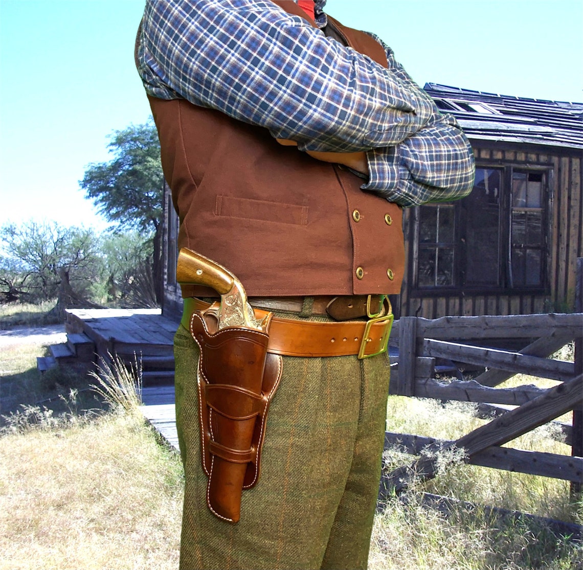 Schofield Top Break Holster 7 Barrel Righthand Straight Draw. - Etsy