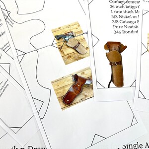 Revolver Holster Pattern Set, Cross Draw, Forward Canted (PDF Pattern ...