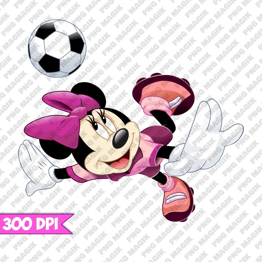 Mickey, Minnie, Goofy, Soccer, Football, PNG, Clip Art, Sublimation ...