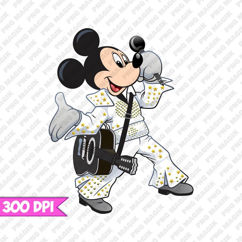 Mickey Presley, PNG, Design, Sublimation, Art, Wall Art Print, Decor ...