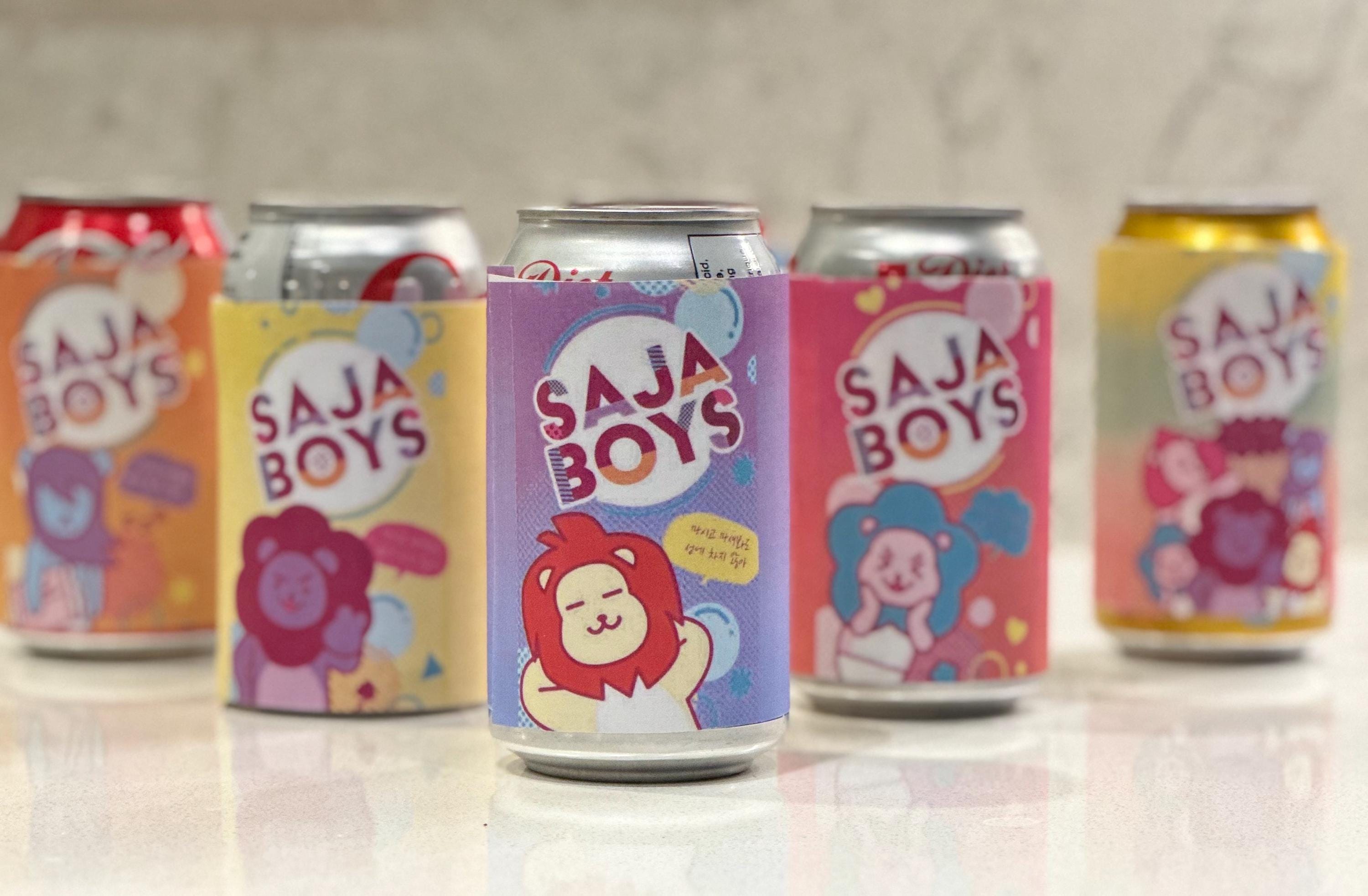 Saja Boys Kpop Demon Hunters Inspired- Soda Pop Can Covers -set of 6 ...