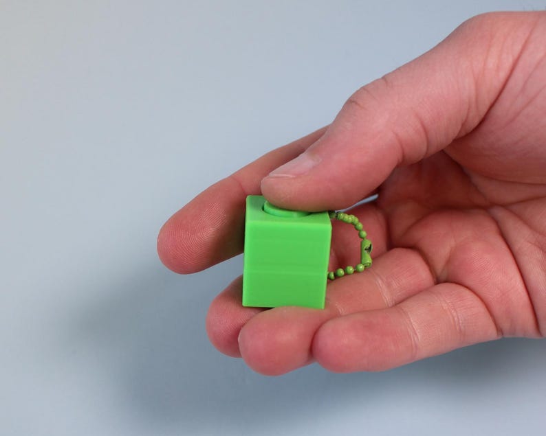 Lego Brink Inspired Clicker Fidget / Keychain 3D Printed Sensory Desk ...