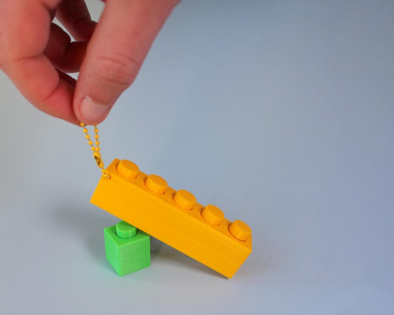 Lego Brink Inspired Clicker Fidget / Keychain 3D Printed Sensory Desk ...