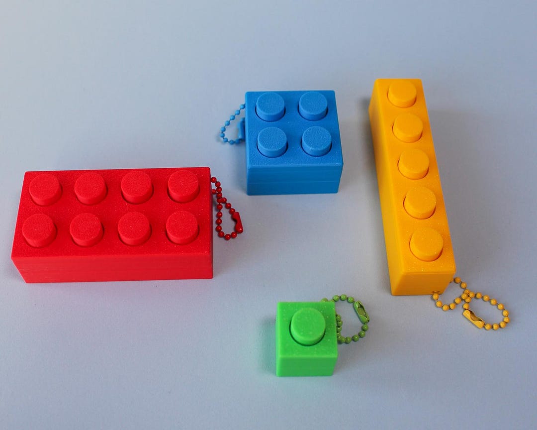 Lego Brink Inspired Clicker Fidget / Keychain 3D Printed Sensory Desk ...