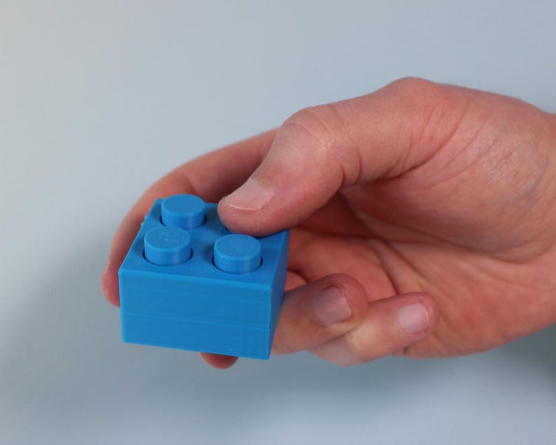 Lego Brink Inspired Clicker Fidget / Keychain 3D Printed Sensory Desk ...