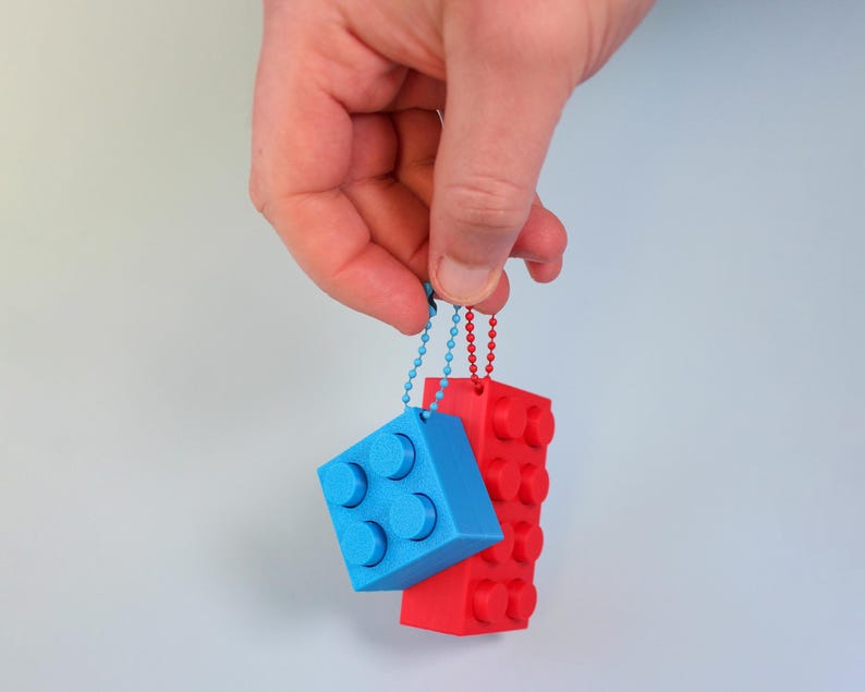 Lego Brink Inspired Clicker Fidget / Keychain 3D Printed Sensory Desk ...