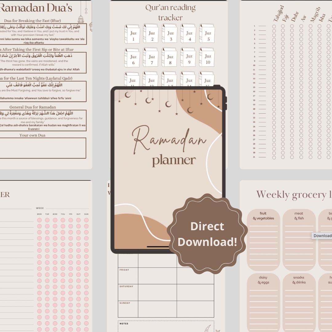 Ramadan Planner: Islamic Printable Journal (digital Download) - Etsy