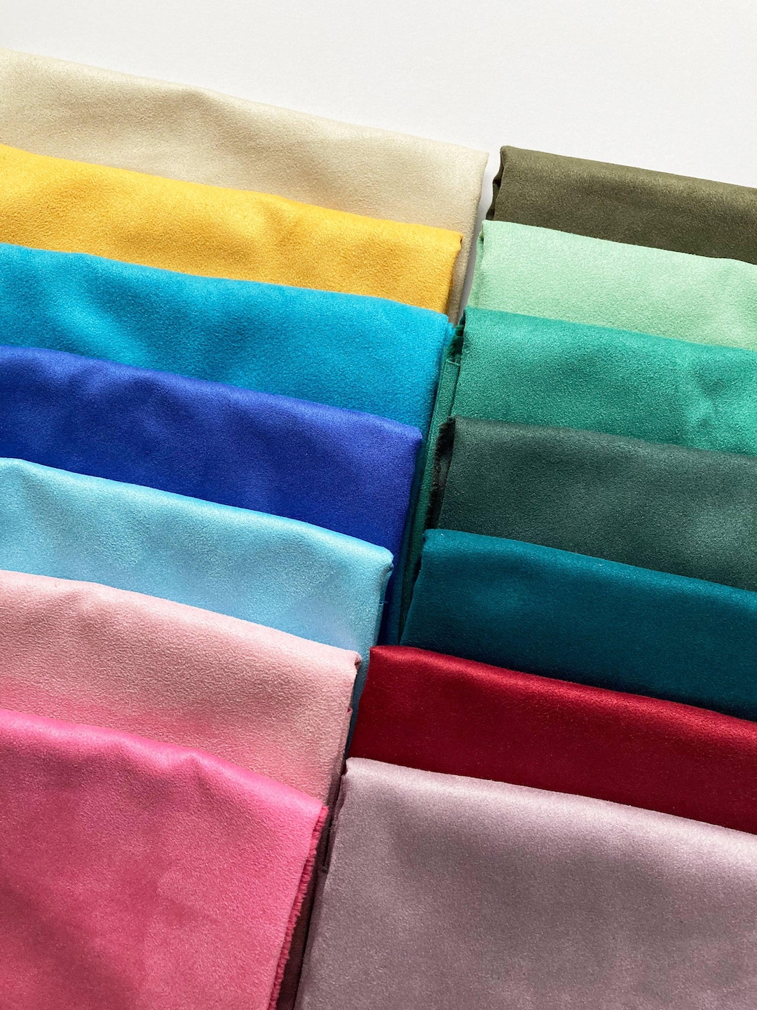 Vegan Suede Fabric - Choose From 68 Colors, Faux Suede Fabric ...