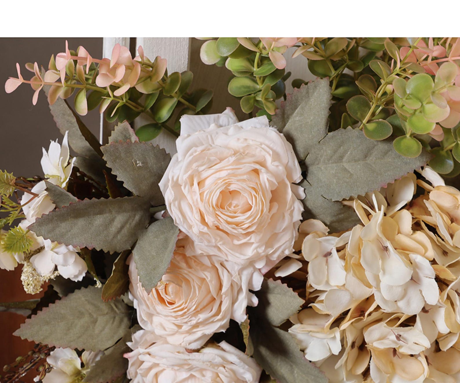 Timeless Floral Christmas Window Frame Art – Vintage-style Rose ...