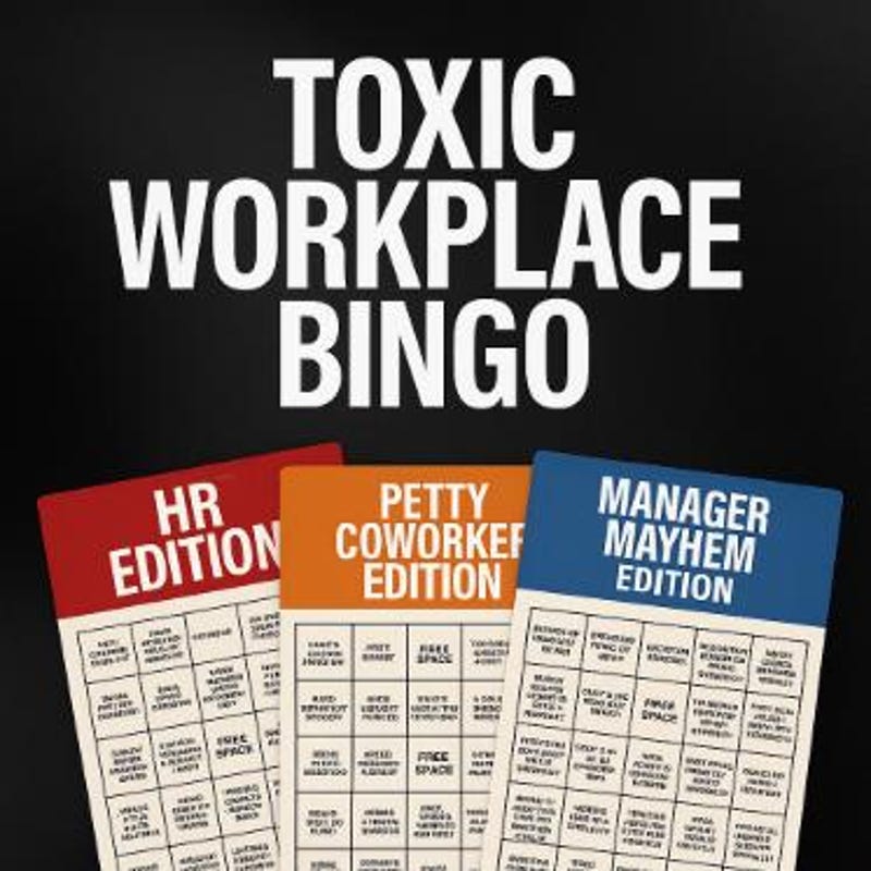 Funny at Work Bingo Card - Etsy