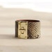 Python Pattern Wide Leather Cuff for Women brown and Ivory - Etsy