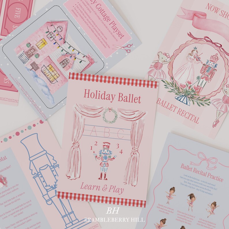 Nutcracker Ballet Preschool Printables | Christmas Homeschool Pretend ...