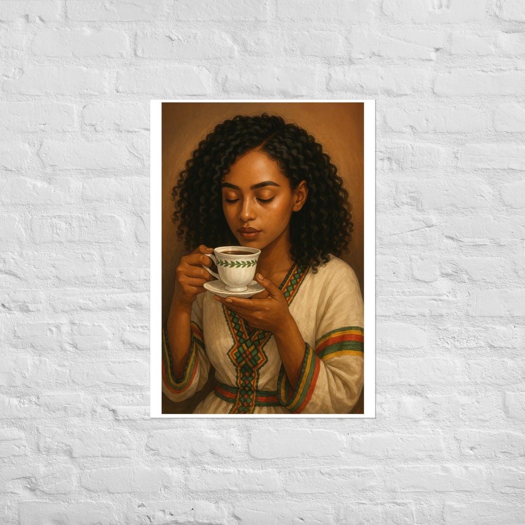 Habesha Coffee Ceremony Poster: Eritrean & Ethiopian Wall Art - Etsy