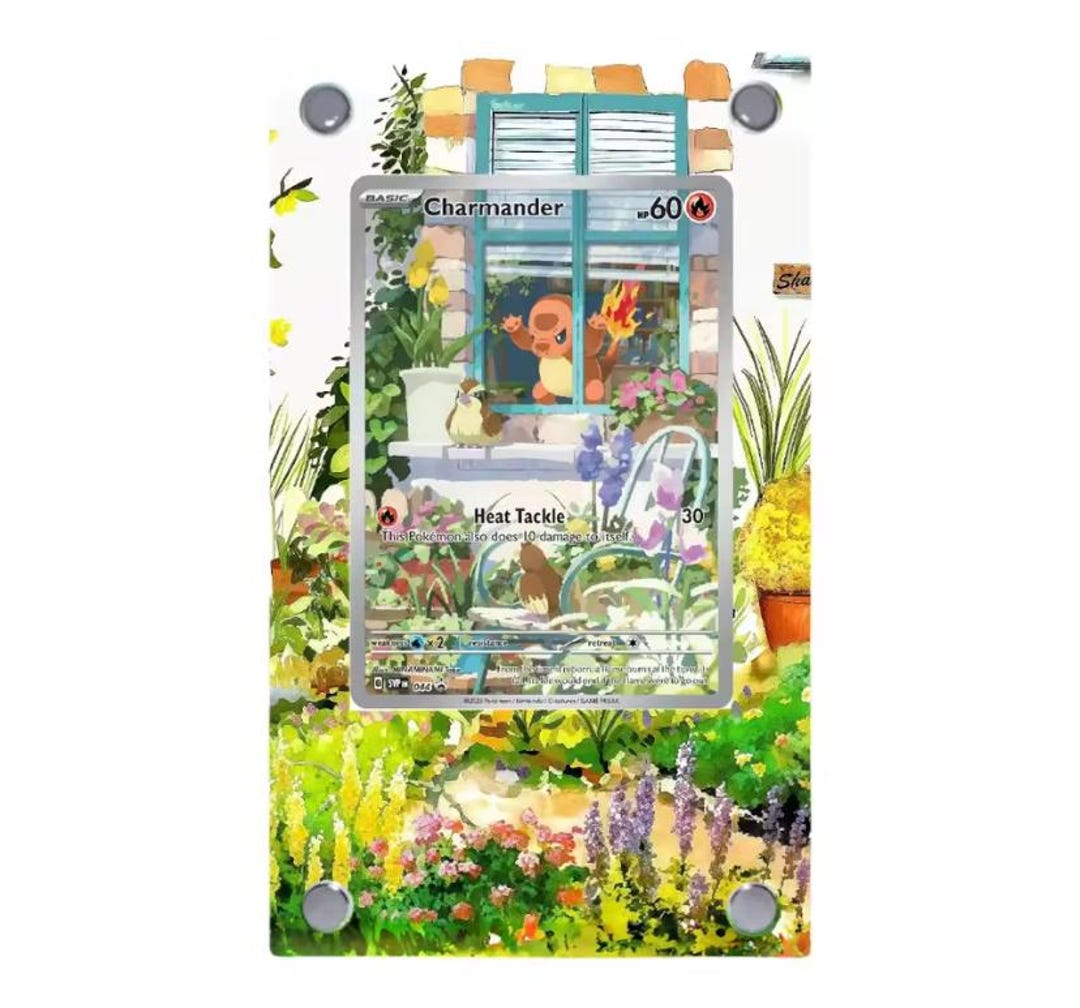 Charmander AR IR Promo SVP044 - 051/049 Extended Art Card Display Case ...