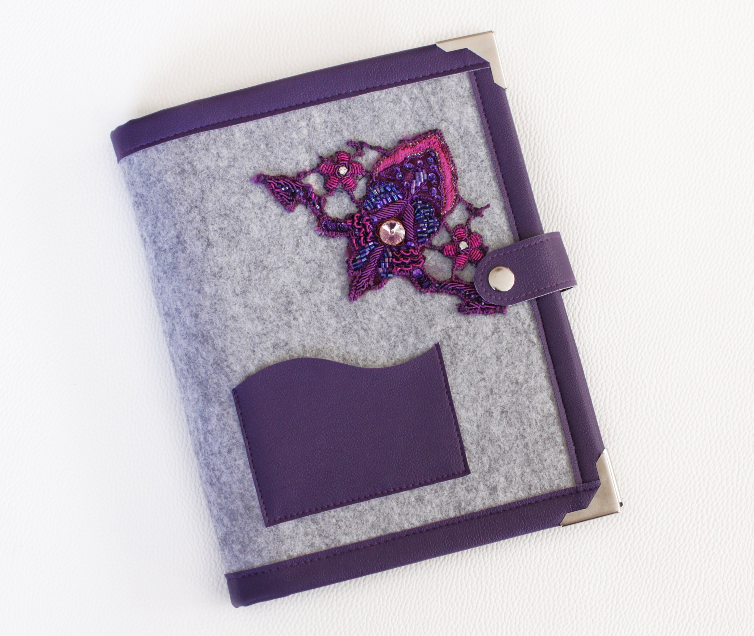 Purple Planner Cover / Ring Binder / Filofax /agenda/ Organiser/ Day ...